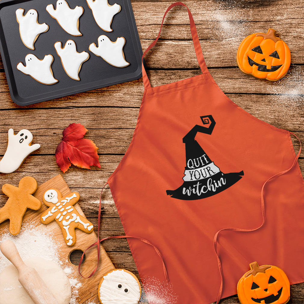 Aprons for Women & Men Quit Your Witching Style A Halloween ...